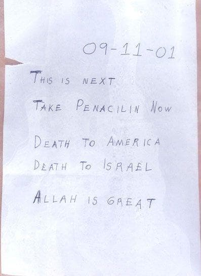 The Post-9/11 Anthrax Attacks That Killed Five People Are Technically ...