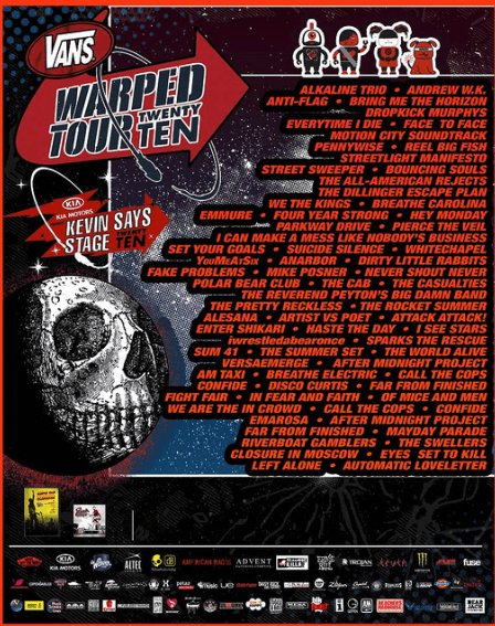 All 24 Lineups In Warped Tour History, Ranked By Music Fans