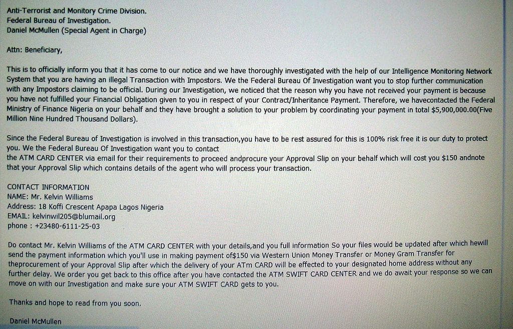 Where Did The Nigerian Prince Scam Come From?