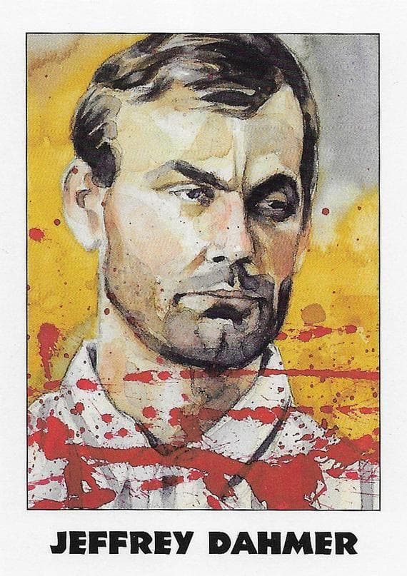 The Beautifully Drawn True Crime Trading Cards From The '90s Were An ...