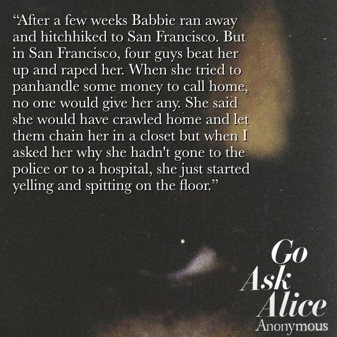 The Most Messed Up Excerpts From 'Go Ask Alice'