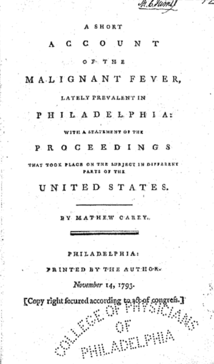 Inside The Philadelphia Yellow Fever Outbreak Of 1793