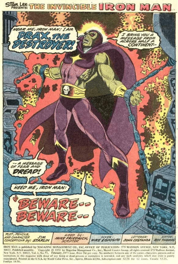 Drax The Destroyer: His Comic Book Backstory