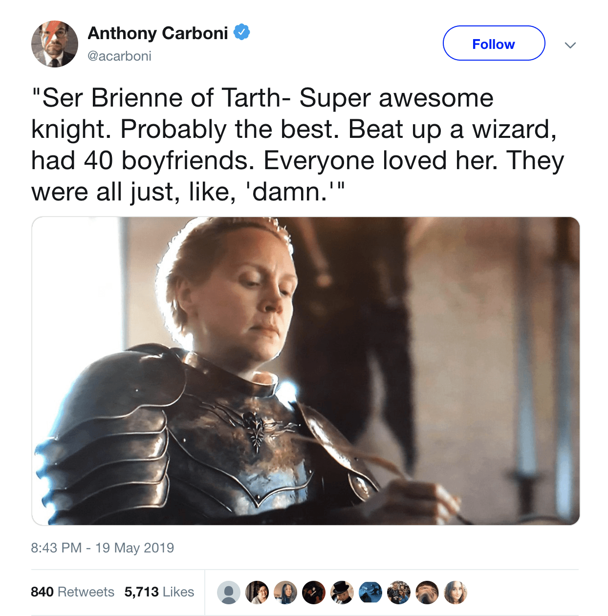 20 Best Brienne Memes From 'Game Of Thrones' Finale