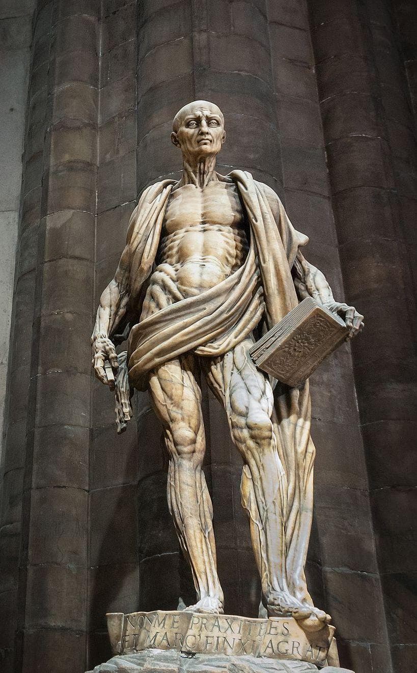 Why The Saint Bartholomew Statue In Milan Shows Him Holding His Own Skin