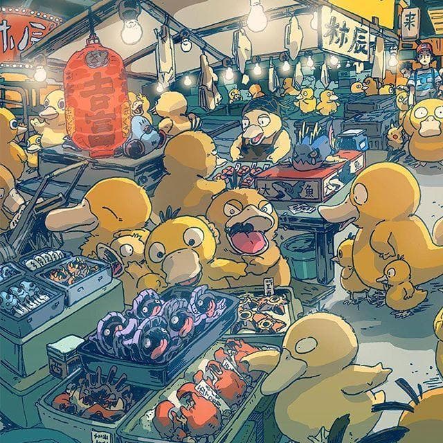 18 Amazing Fan Art Creations Dedicated To Psyduck