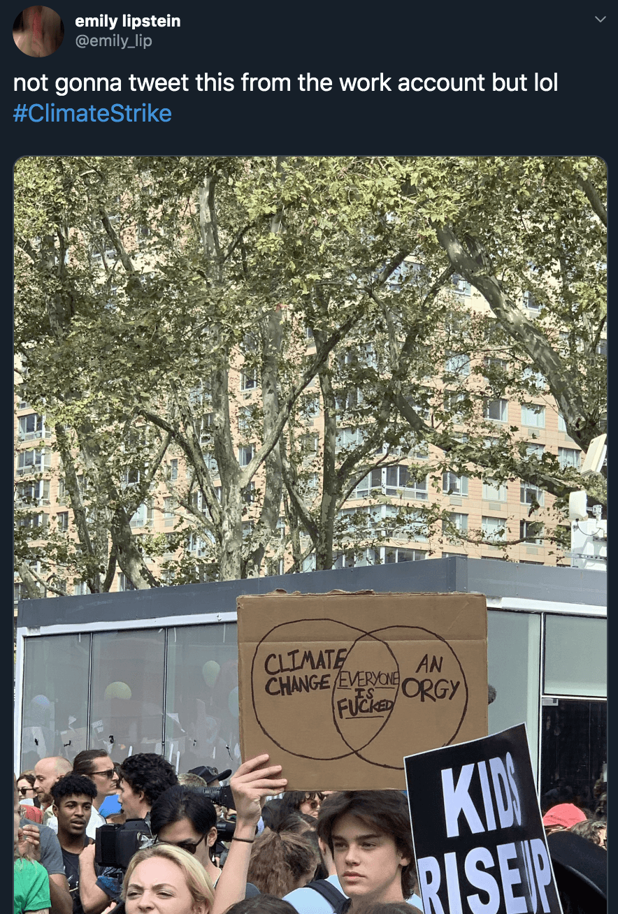 13 Signs From The Climate Strike That Are Pretty Damn Funny, All Things ...
