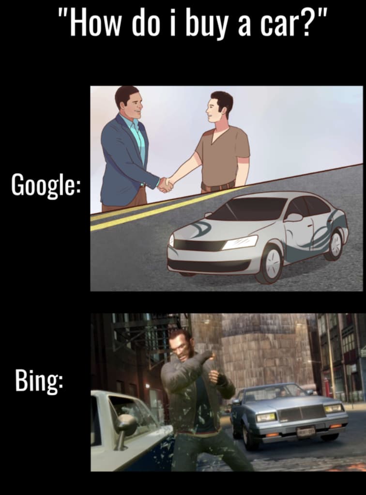 18 Hilarious Google vs Bing Memes You'll Feel Bad For Laughing At