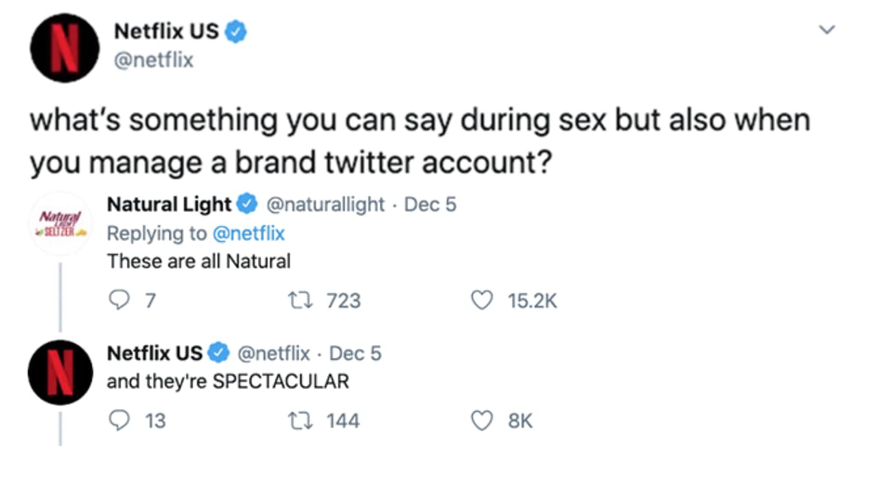 29 Responses To A Netflix Tweet From Other Brands That Are Surprisingly ...