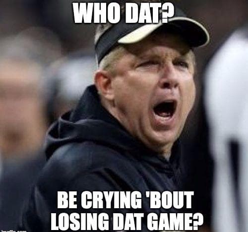 Saints Fans Crying