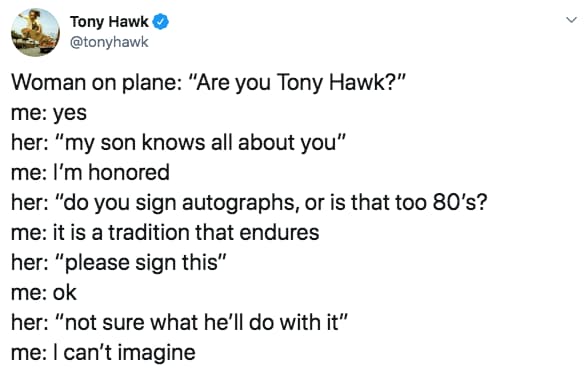 33 Tweets That Prove Tony Hawk Is One Of The Funniest People To Follow
