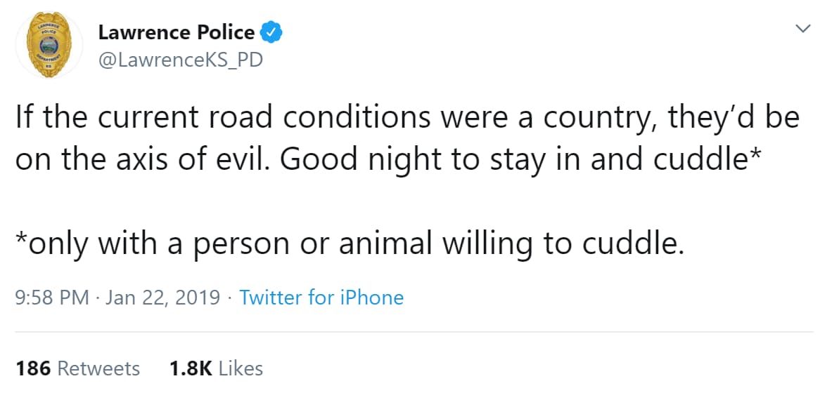 26 Funny Police Department Tweets That Prove Cops Have A Sense Of Humor