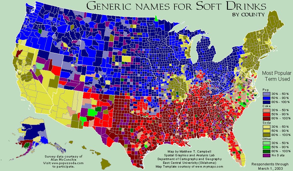 Funny Maps Of US States Divided 18 Different Ways