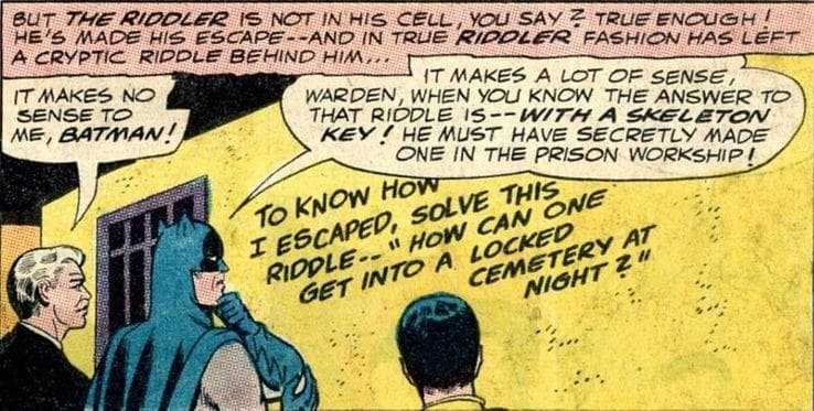 The Best Riddles Posed By The Riddler In Batman Comics