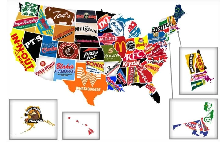 Maps Of The United States Divided By Food That Explain Everything