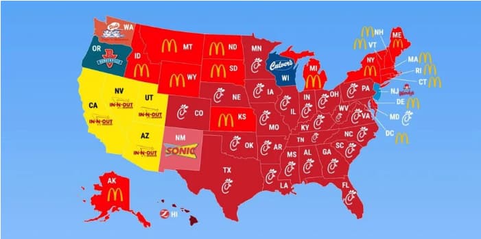 Maps Of The United States Divided By Food That Explain Everything