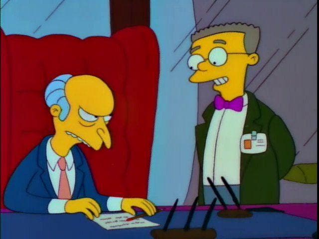The 25 Best Wayland Smithers Quotes from The Simpsons