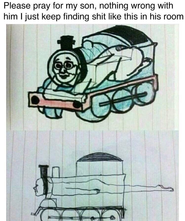 21 Cursed Images Of Beloved Children's Show Character Thomas The Tank ...