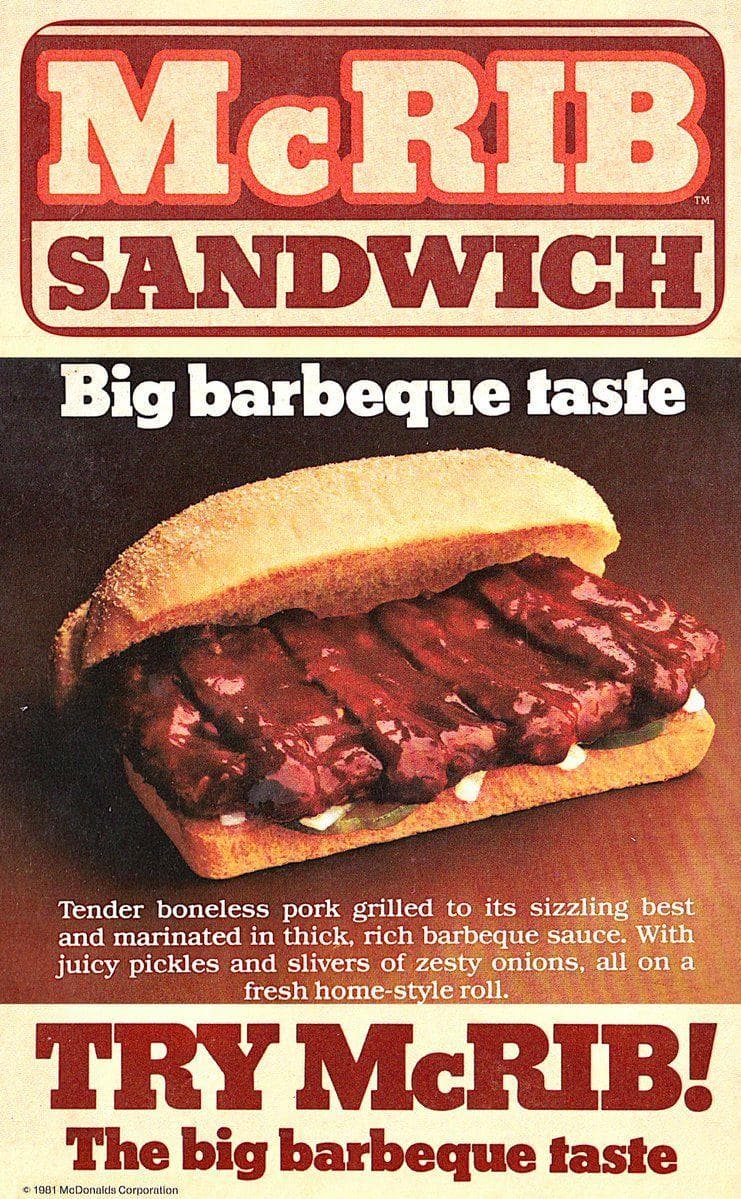 How The McRib Become A Magical, Mysterious Disappearing Fast Food Sensation