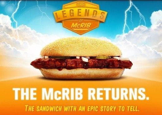 How The McRib Become A Magical, Mysterious Disappearing Fast Food Sensation