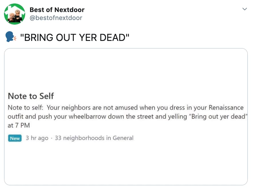 33 Funny "Best Of Nextdoor" Posts That Prove Our Neighbors Have Lost ...
