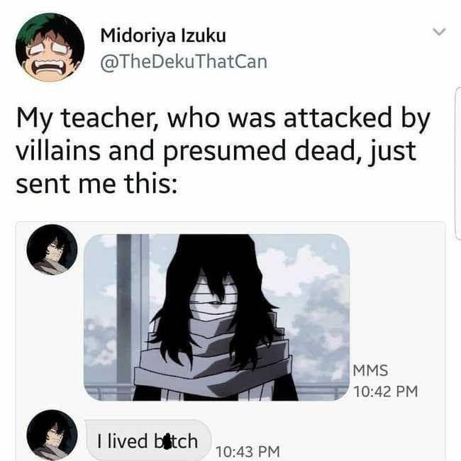 27 Hilarious Eraserhead Memes That Prove He's Our Favorite Pro Hero