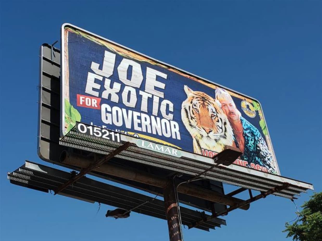 13 Insane Pieces Of Joe Exotic Campaign Materials