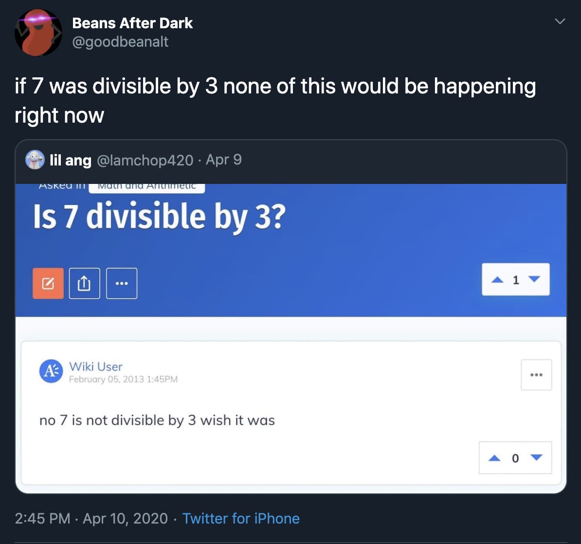 25 Hilarious Tweets From Beans After Dark, Twitter's Funniest Account