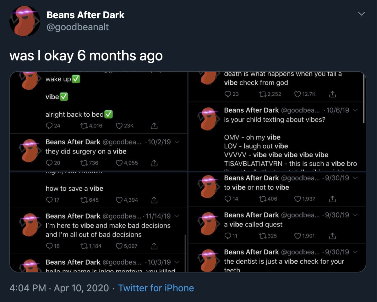 25 Hilarious Tweets From Beans After Dark, Twitter's Funniest Account