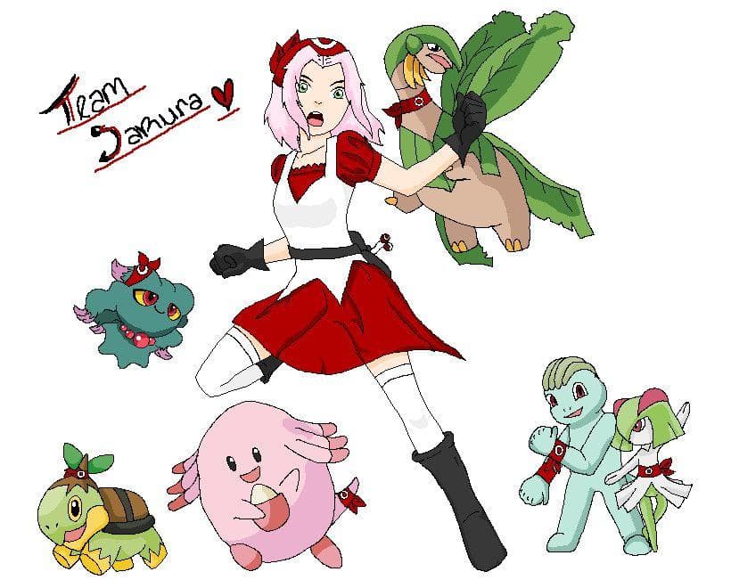 Naruto Characters As Pokemon Trainers