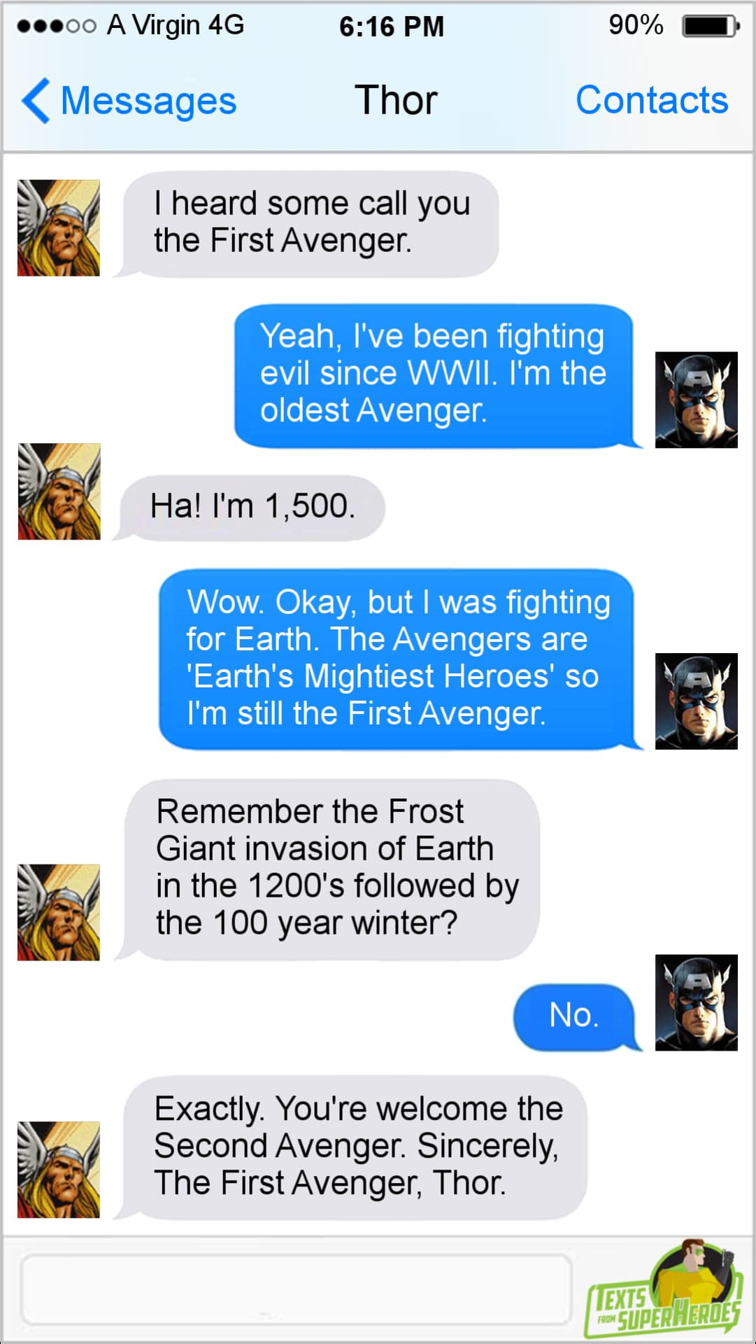 Thor Funny Texts
