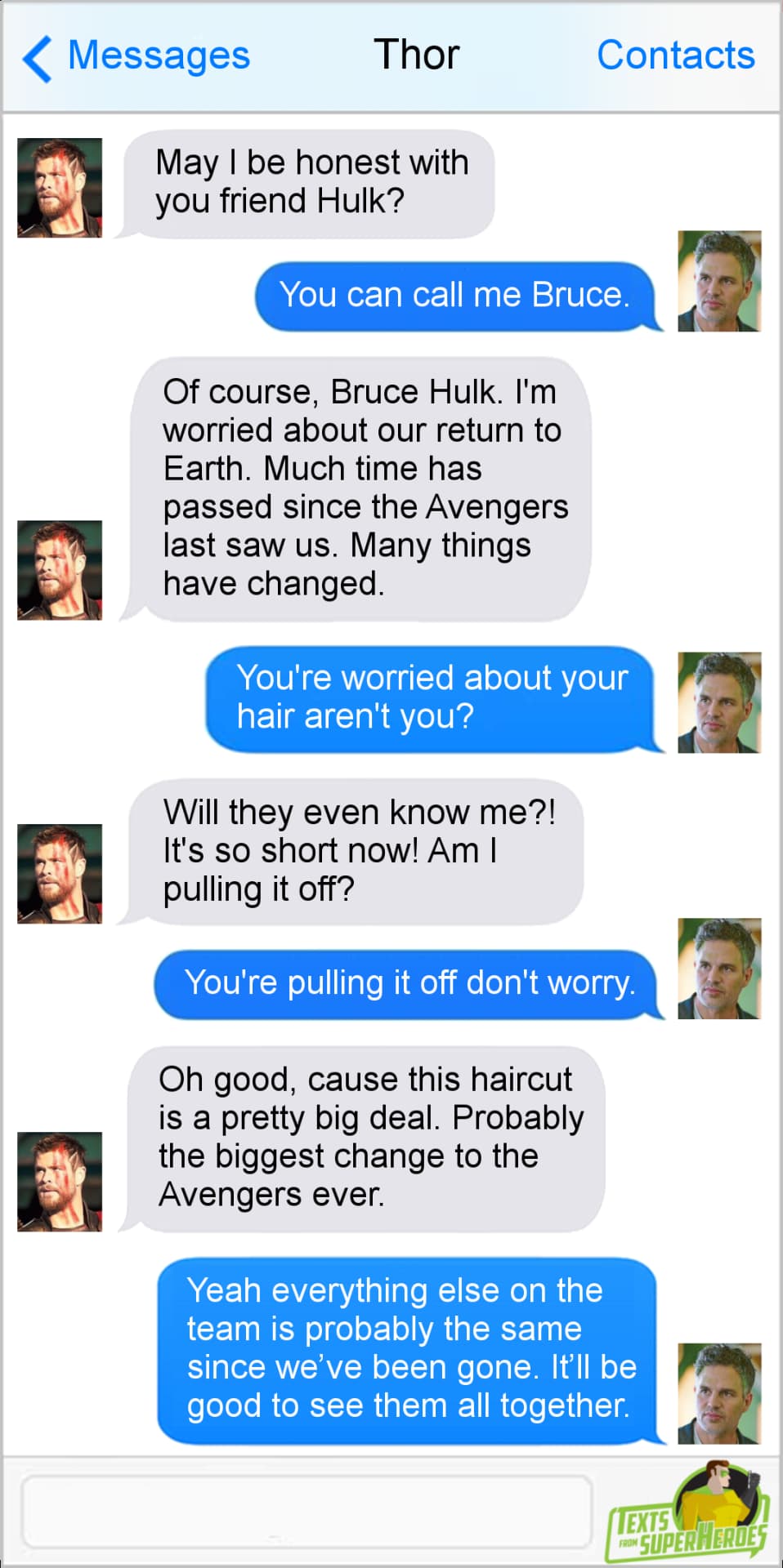 The Funniest Texts From The Avengers