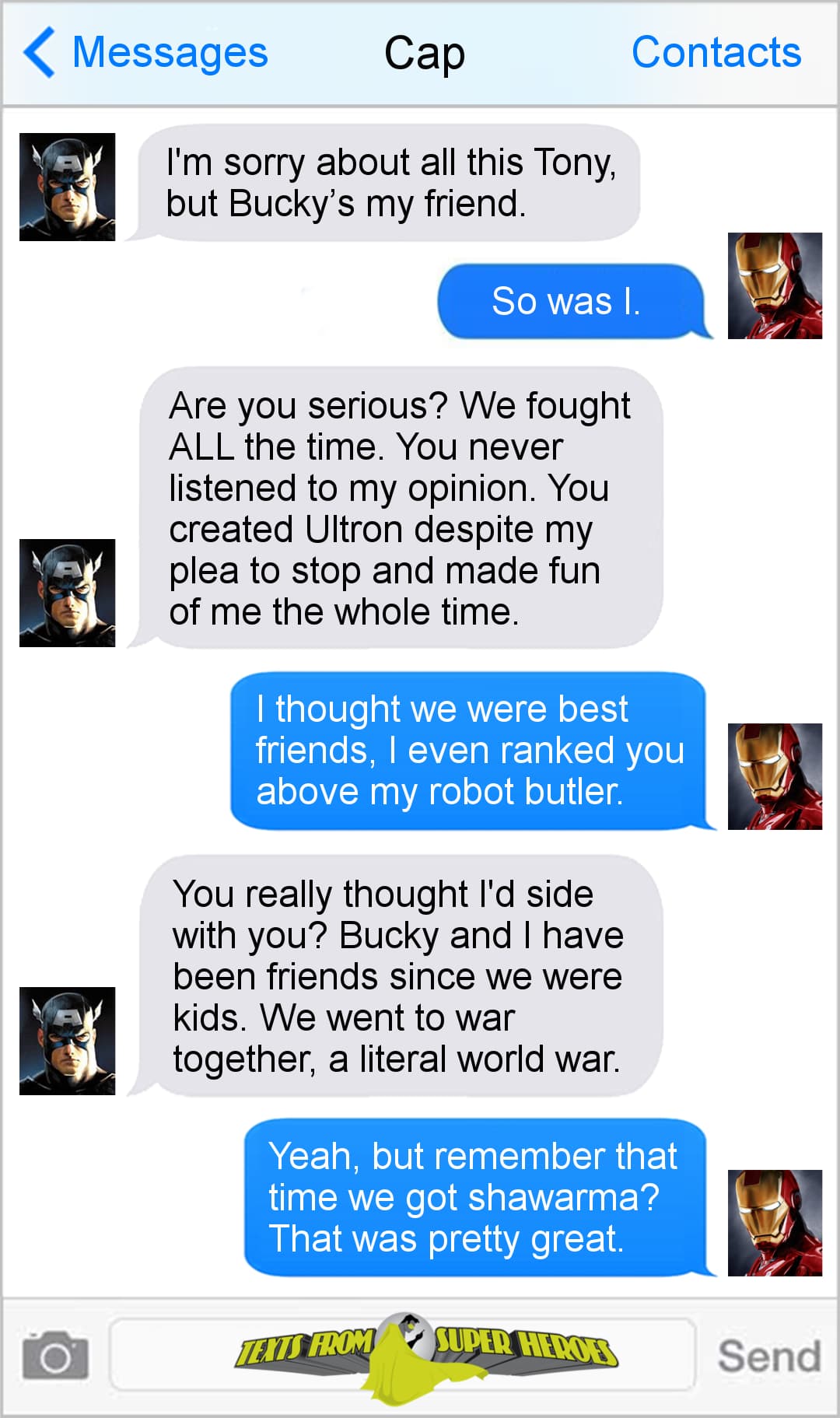 The Funniest Texts From The Avengers