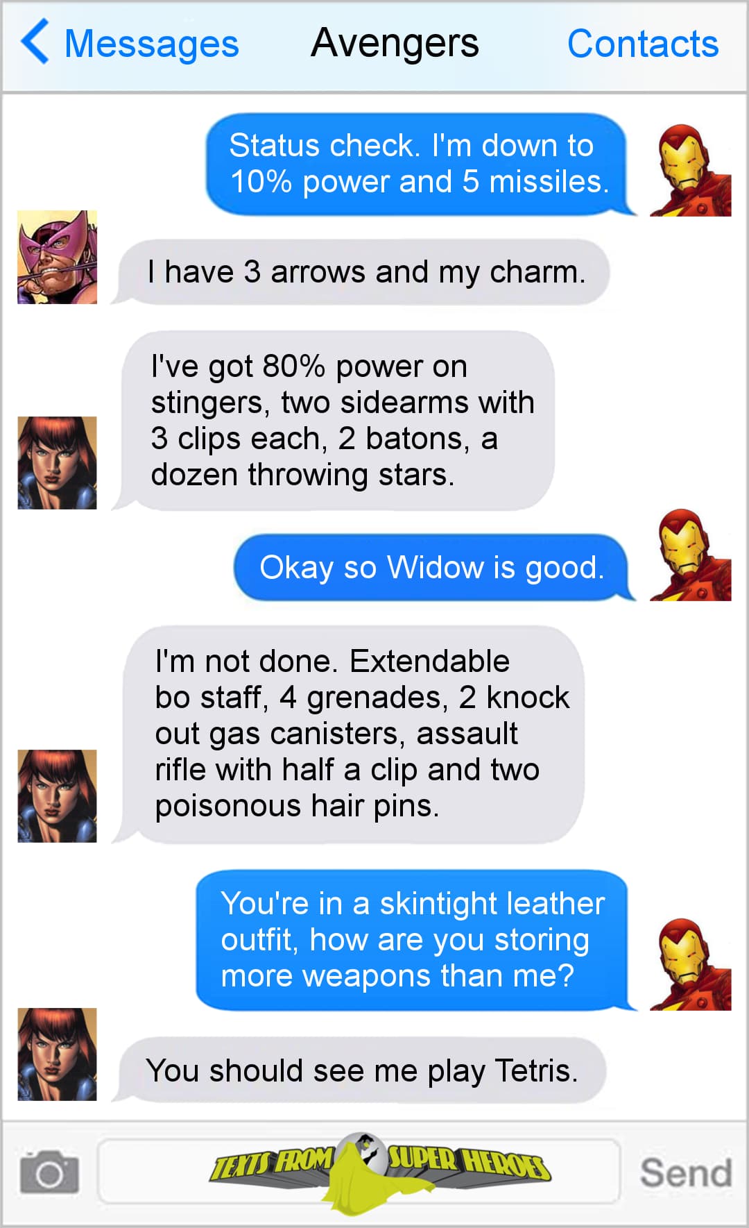 The Funniest Texts From The Avengers