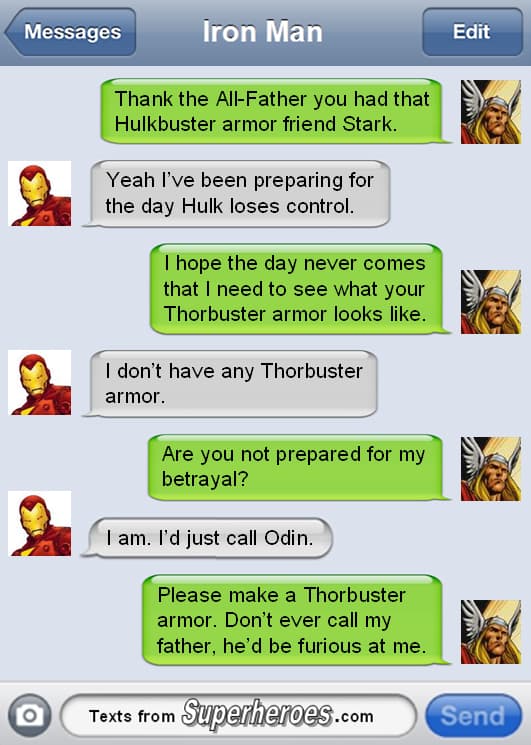 Thor Funny Texts
