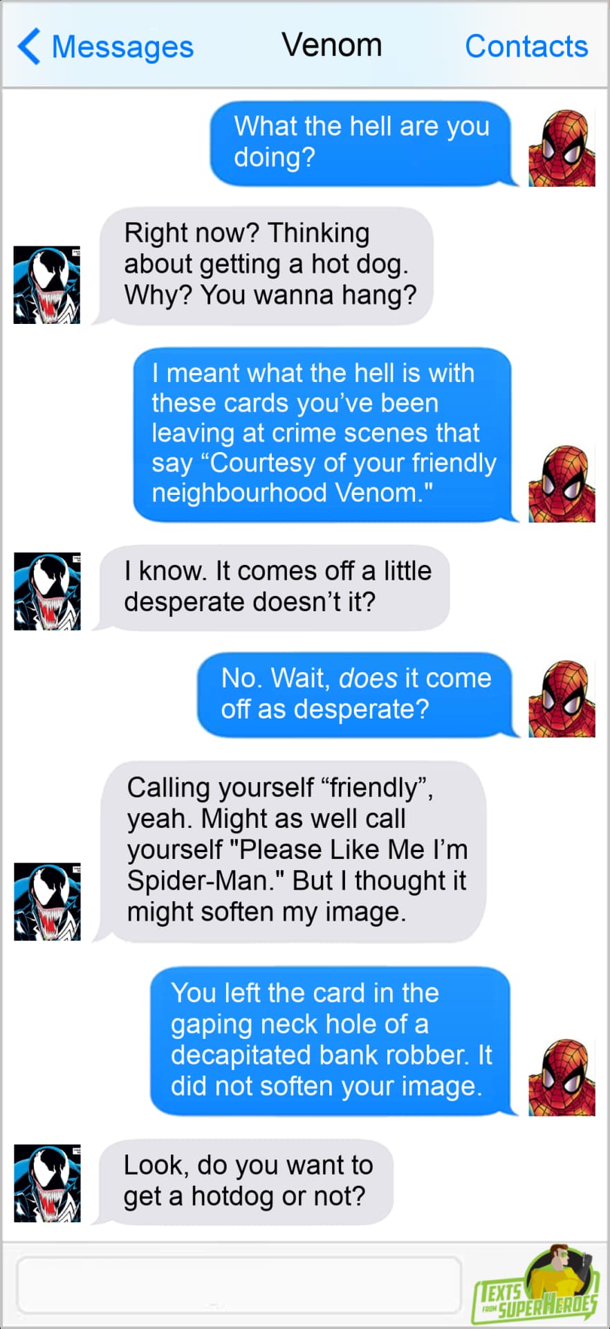 25 Of The Funniest Marvel Villains Text Conversations
