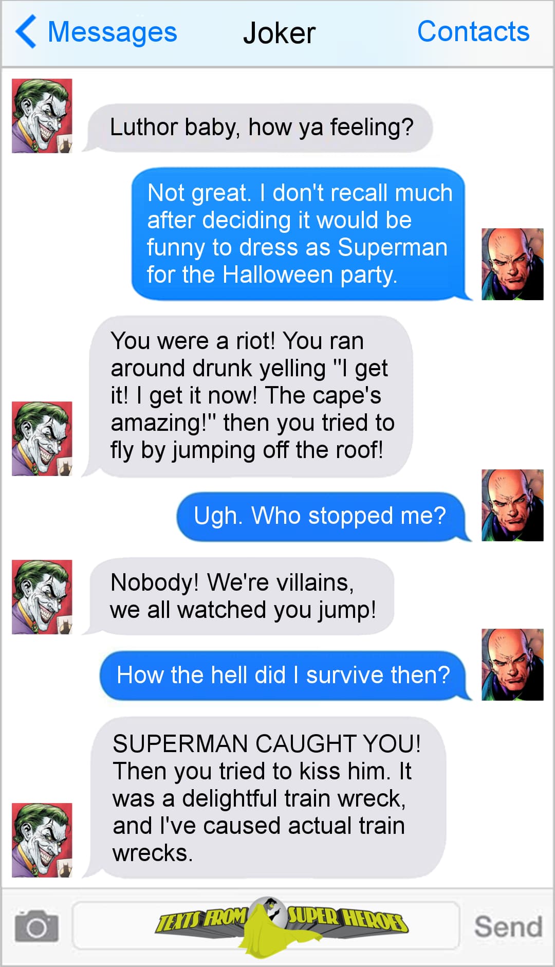25 Of The Best DC Villains Text Conversations