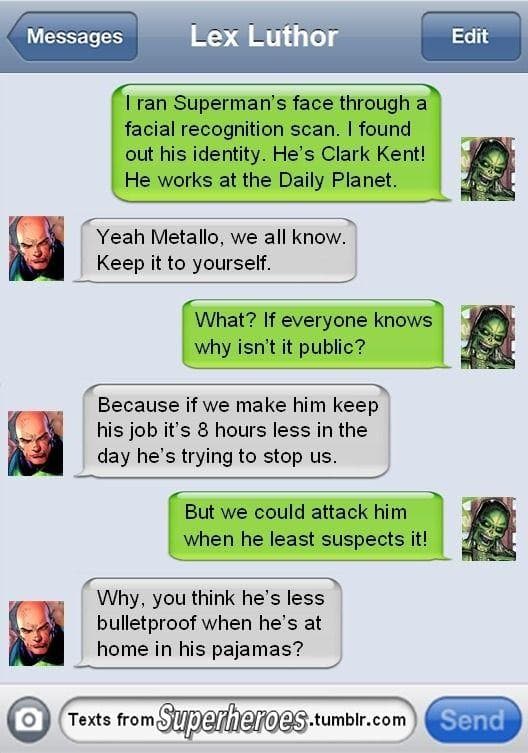 25 Of The Best DC Villains Text Conversations