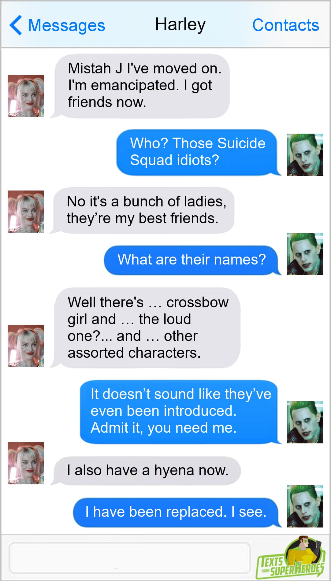 25 Of The Best DC Villains Text Conversations