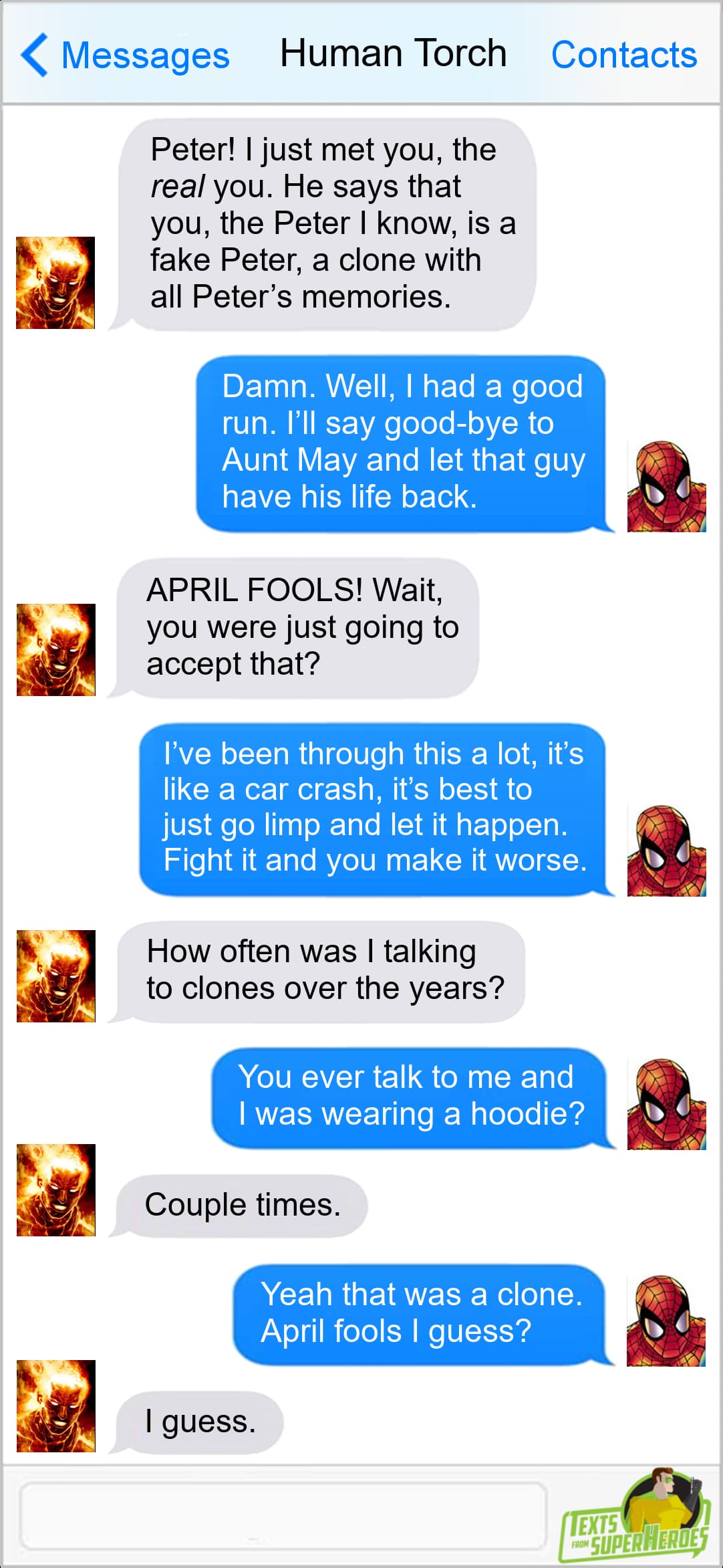 25 Funniest Spider-Man Text Conversations