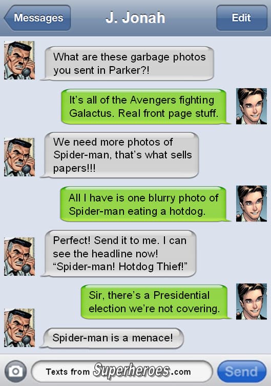 25 Funniest Spider-Man Text Conversations
