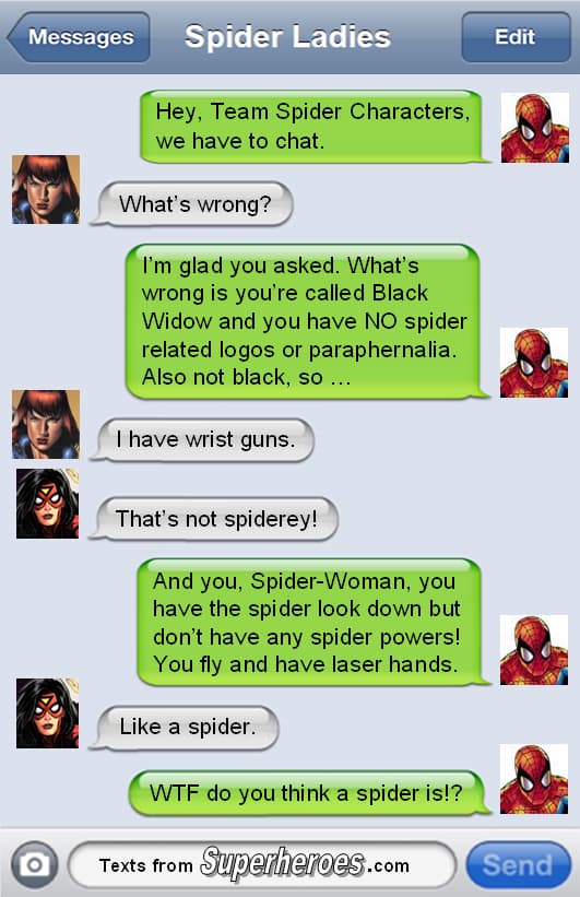 25 Funniest Spider-Man Text Conversations
