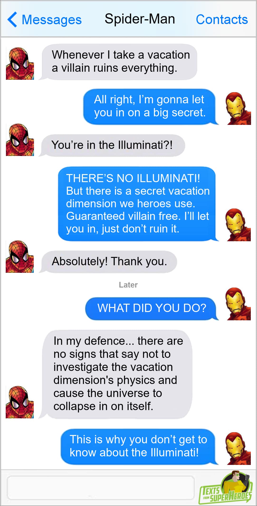 25 Funniest Spider-Man Text Conversations