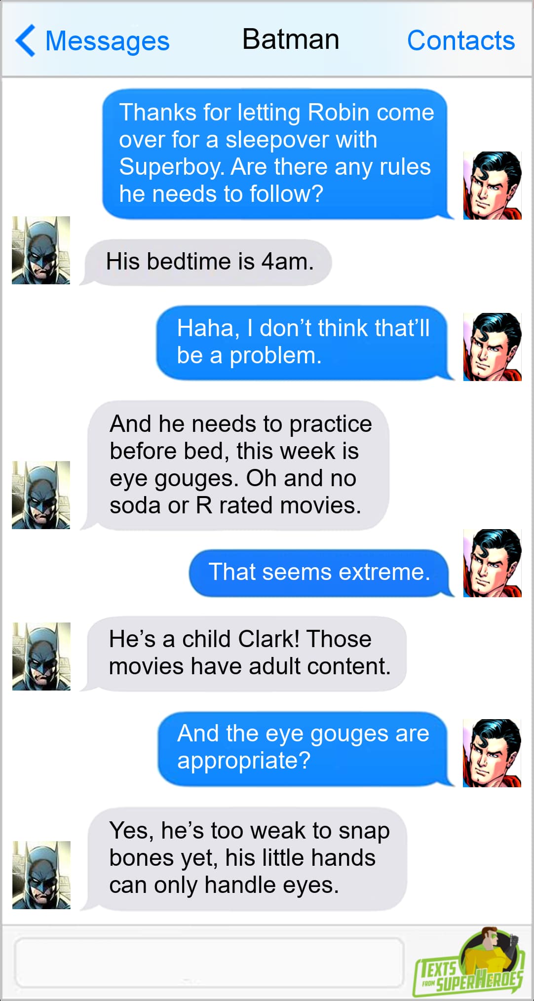 25 Of The Funniest Batman Text Conversations