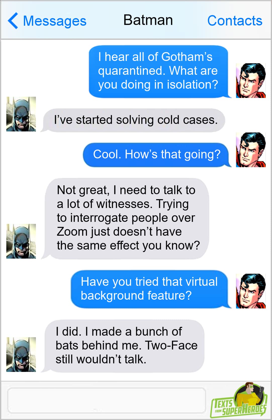 25 Of The Funniest Batman Text Conversations