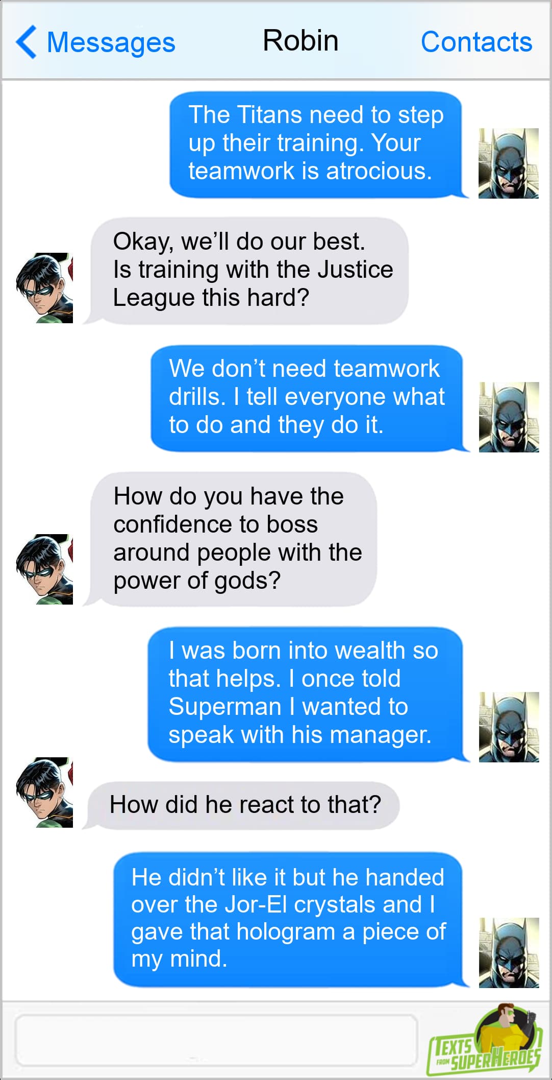 25 Of The Funniest Batman Text Conversations