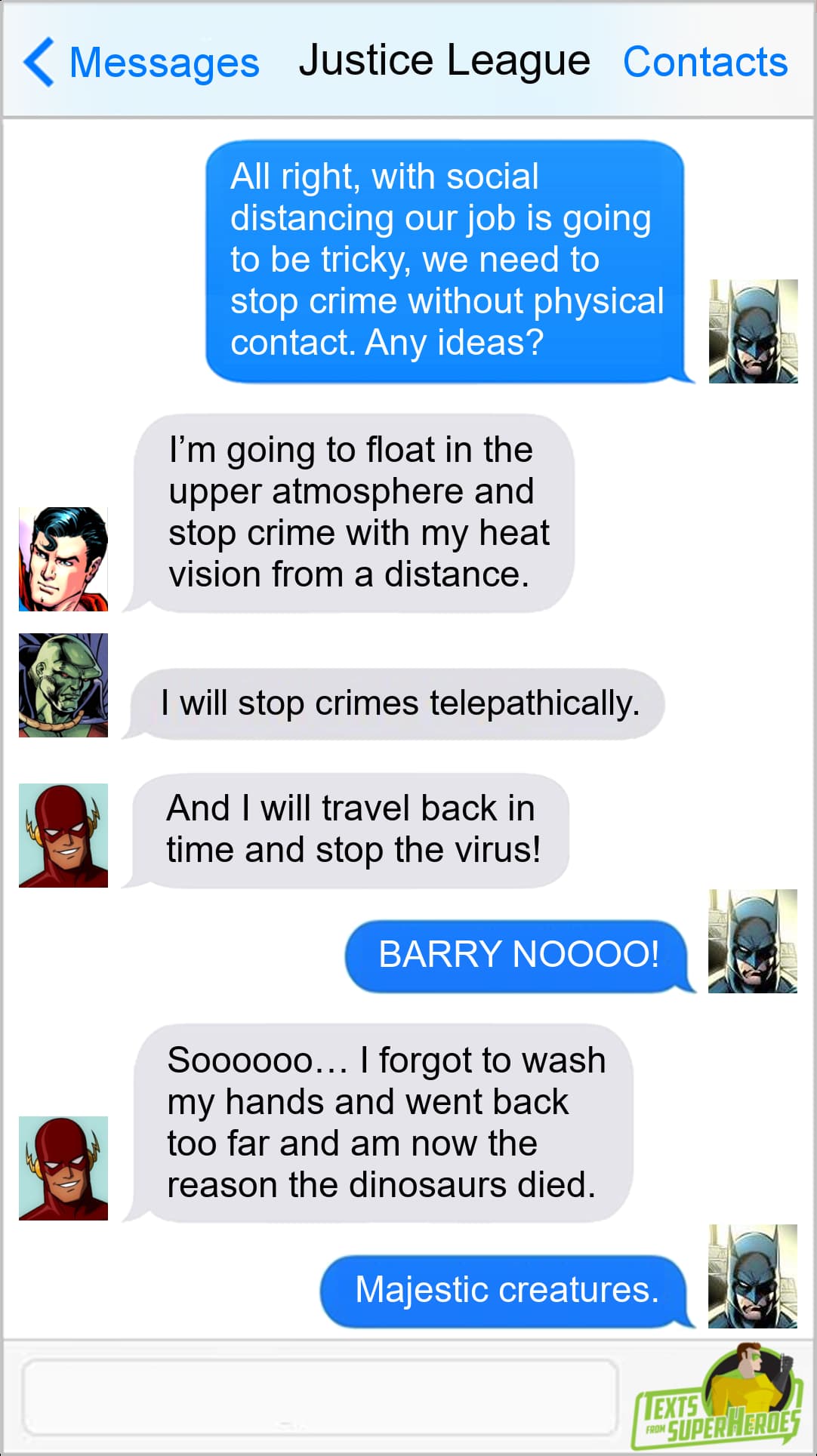 25 Of The Funniest Batman Text Conversations