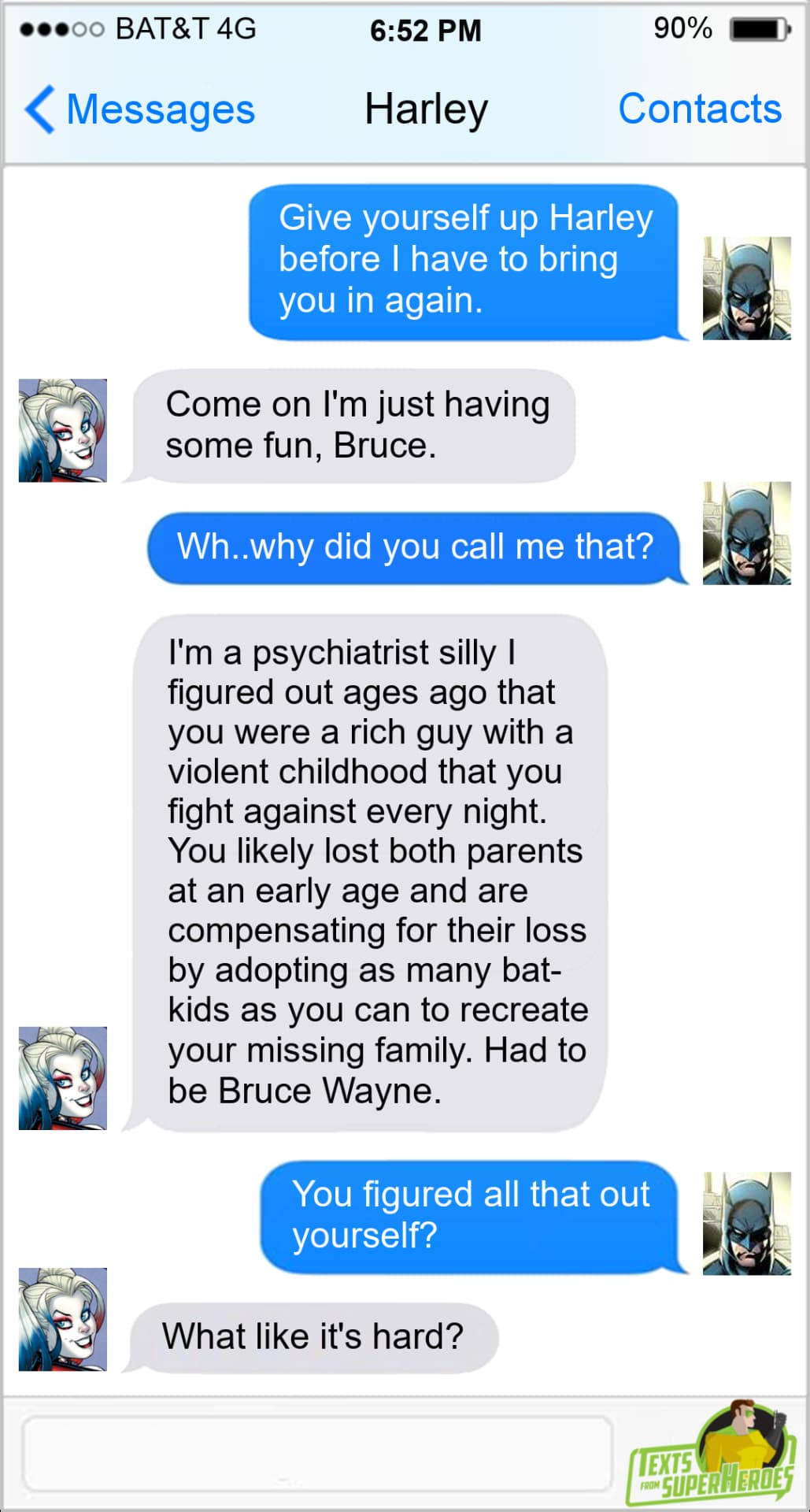 25 Of The Funniest Batman Text Conversations