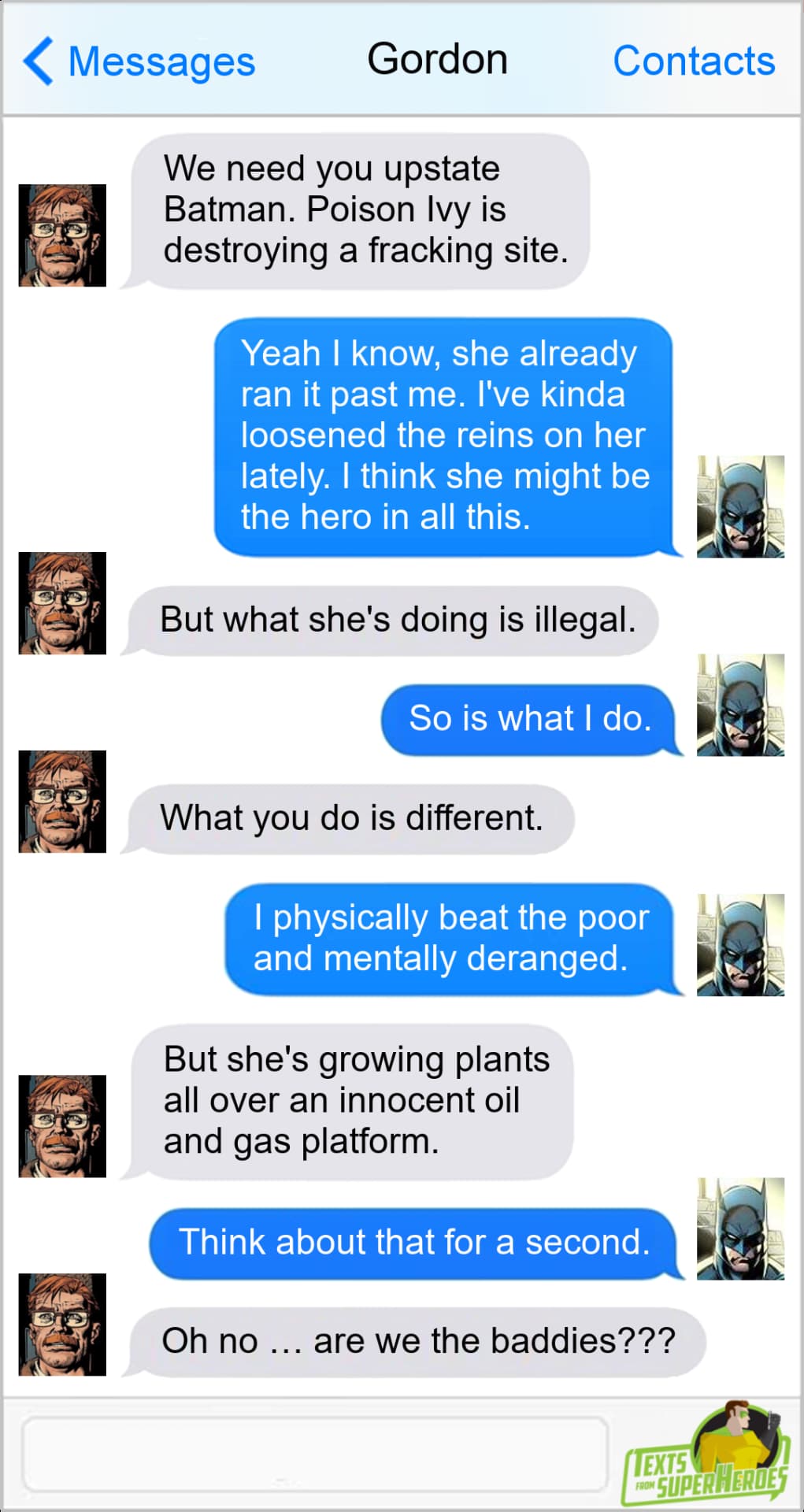 25 Of The Funniest Batman Text Conversations