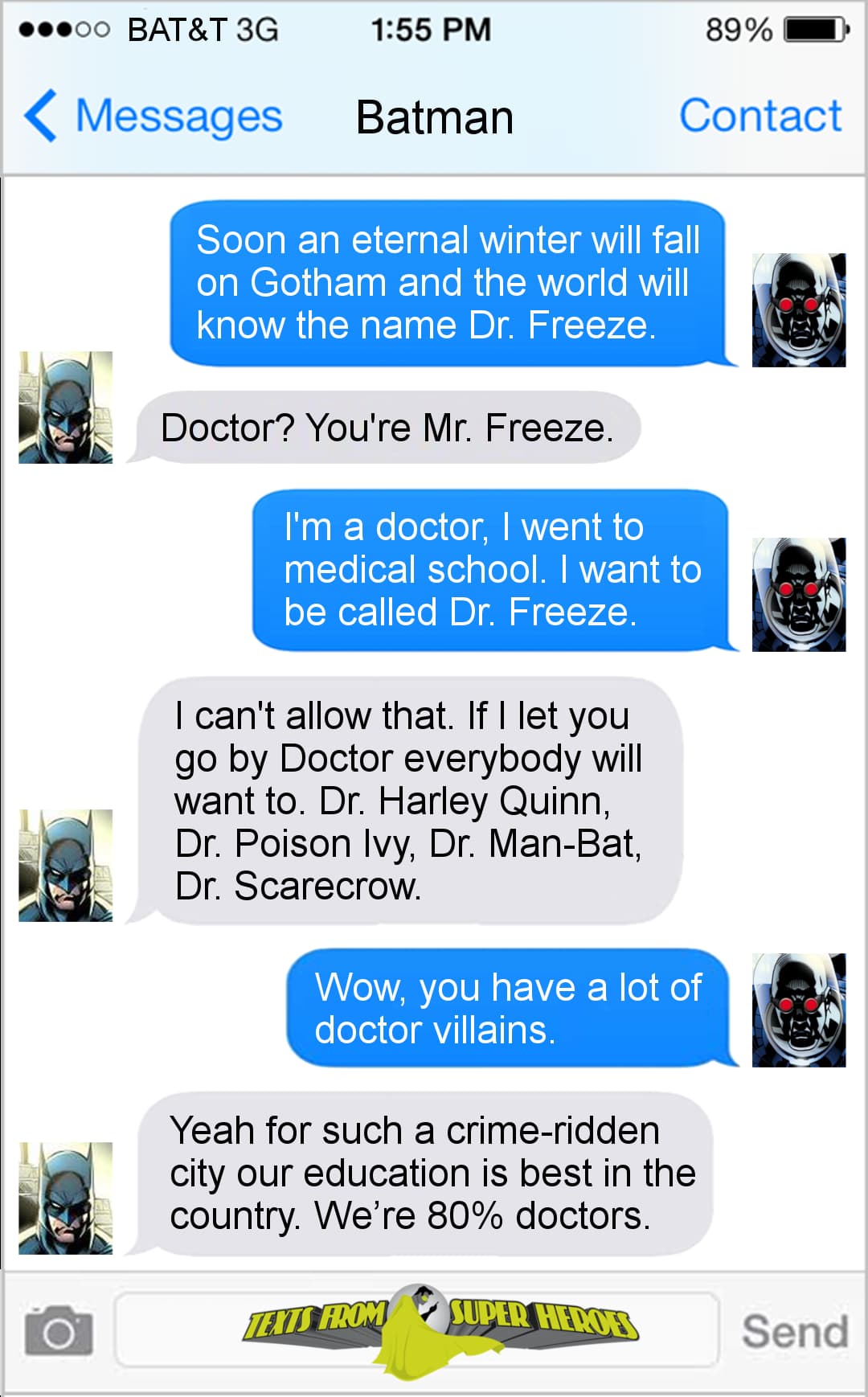 25 Of The Funniest Batman Text Conversations